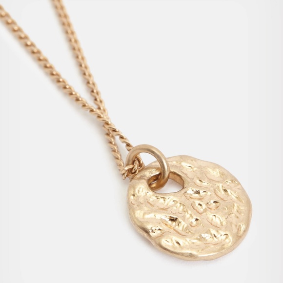 All Saints | Jewelry | All Saints Nwt Hammered Coin Necklace | Poshmark